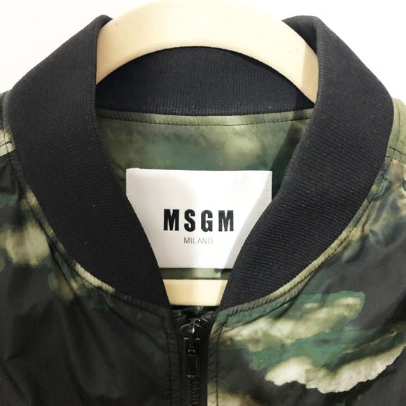 MSGM | Jackets & Coats | Msgm Cloud Print Bomber Jacket Mint Size Large | Poshmark
